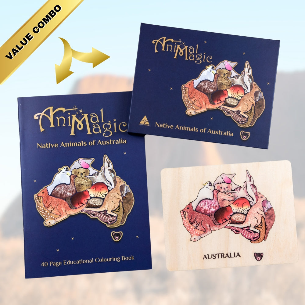 Native Animals of Australia ~ Puzzle + Activity Book – Animal Magic Puzzles