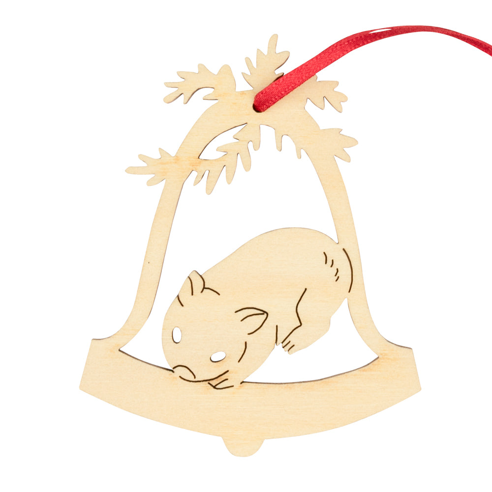 Christmas Decoration ~ Wombat Flat Bell – Animal Magic Puzzles